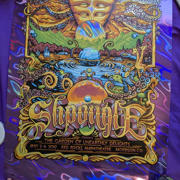 Art | Shpongle Red Rocks Concert Poster 219 | Poshmark